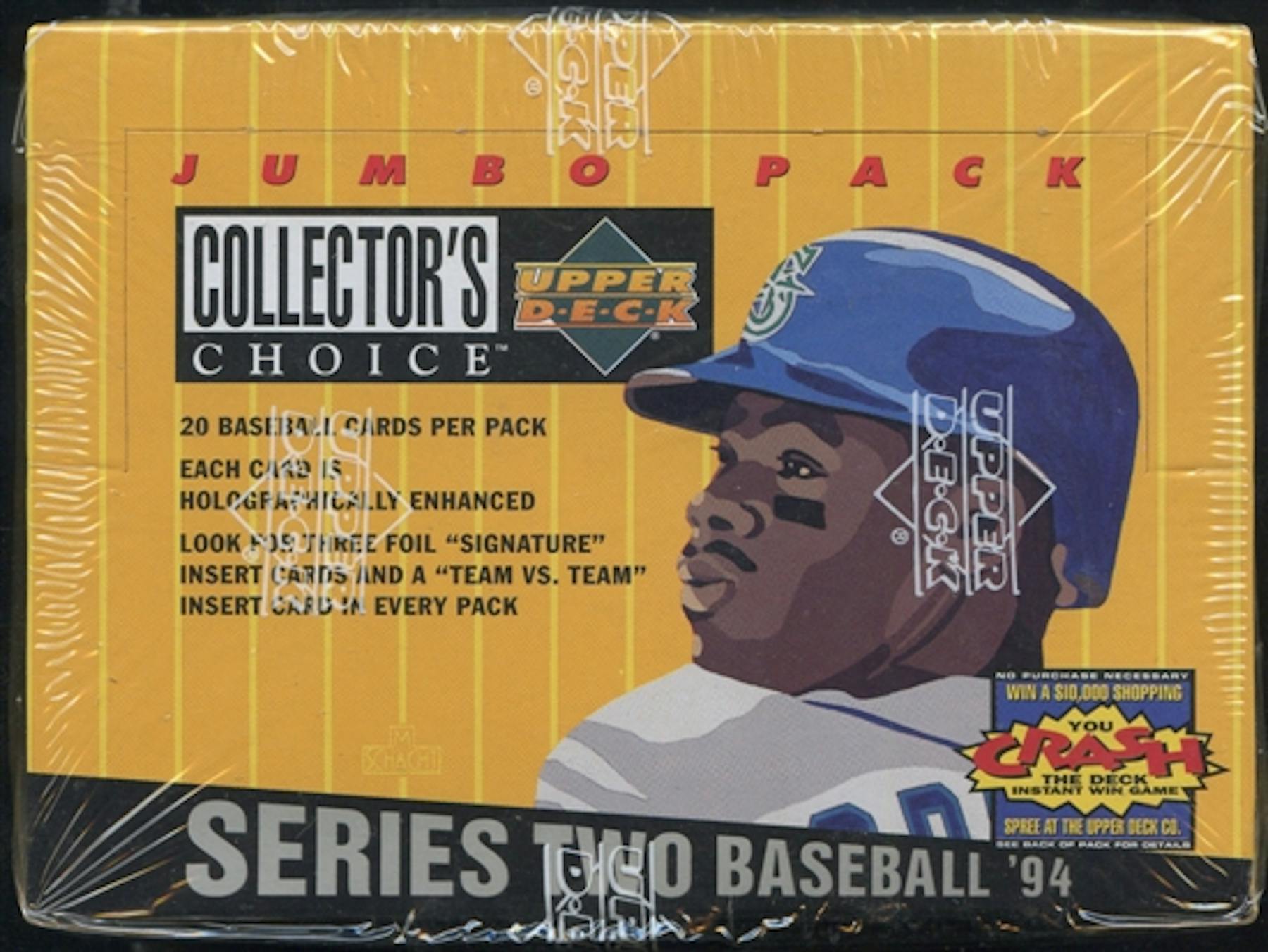 1994 Upper Deck Collectors Choice Series 2 Baseball Jumbo Box Da