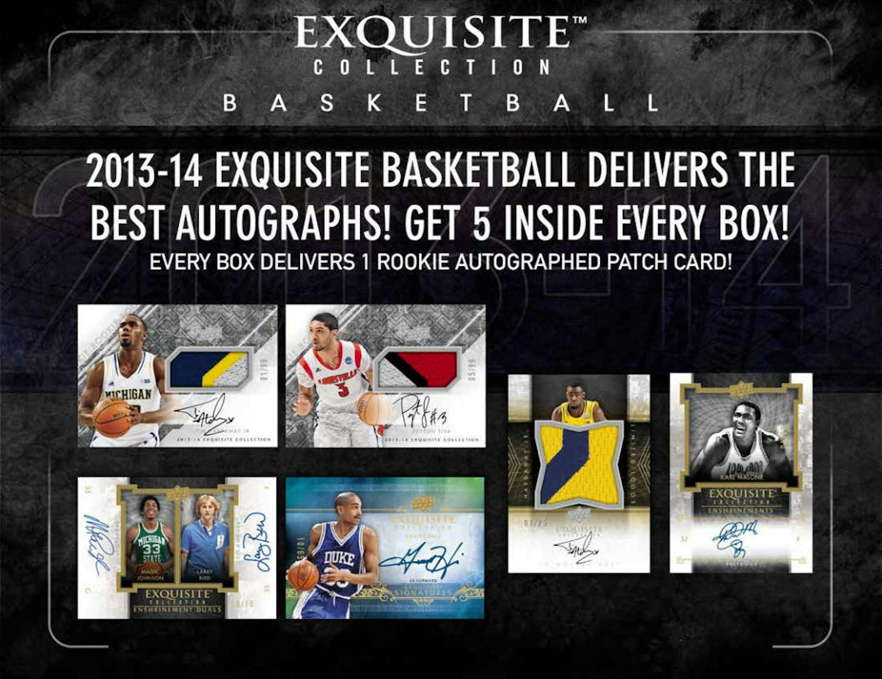 2013 14 Upper Deck Exquisite Basketball Hobby 3 Box Case Da Card World