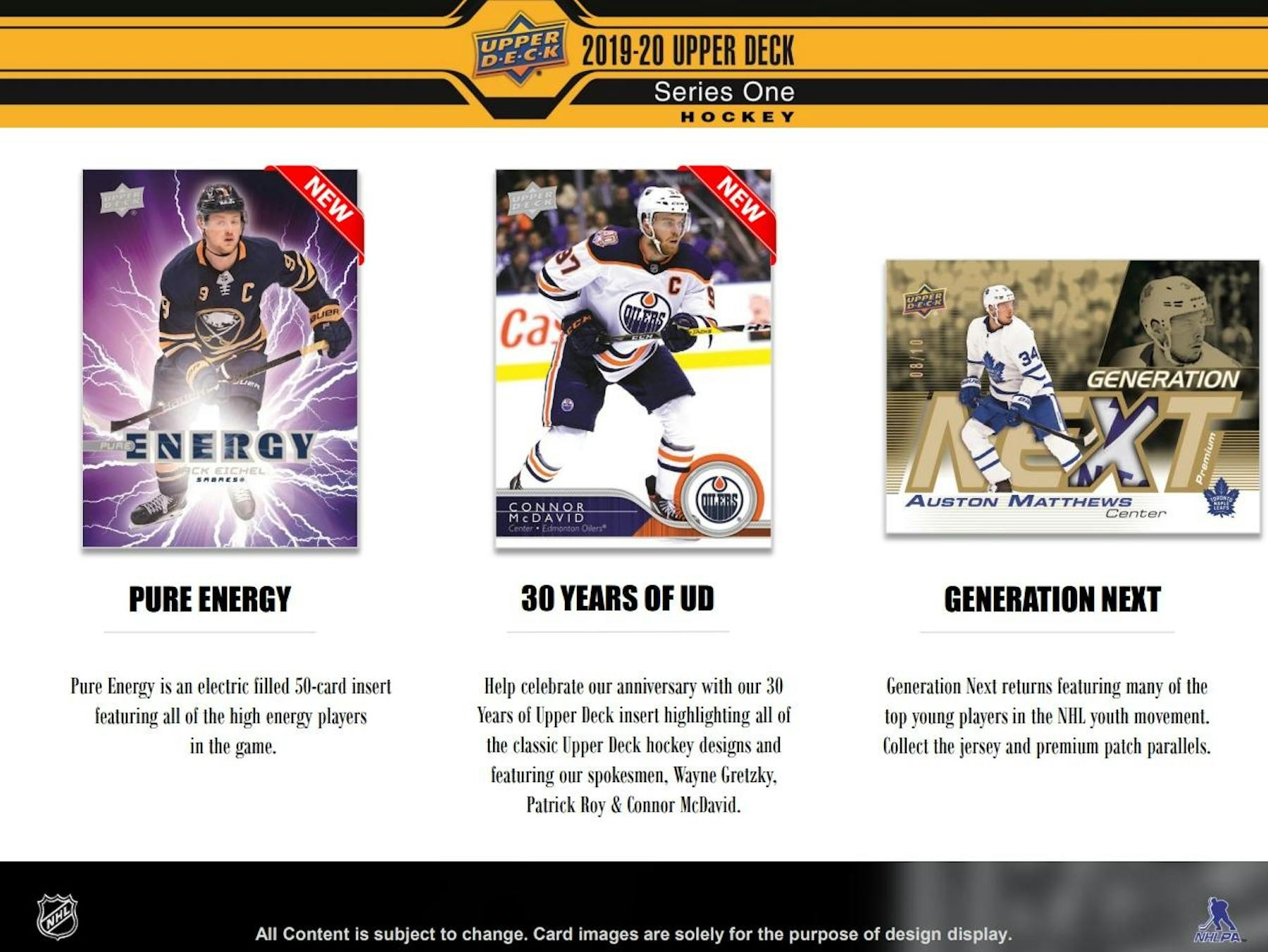 2019 20 Upper Deck Series 1 Hockey Hobby Box Da Card World