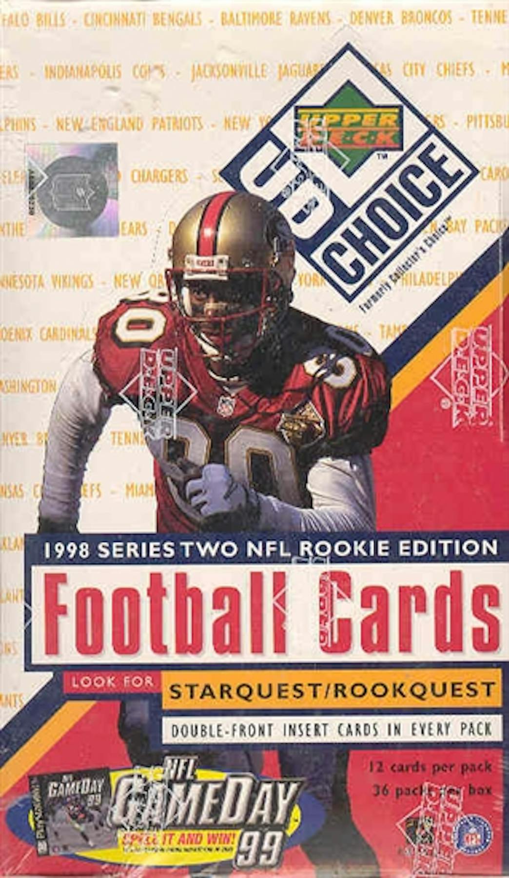 1998 Upper Deck Choice Series 2 Football Hobby Box Da Card World